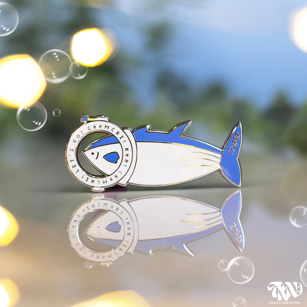 BTS Jin Super Tuna x The Astronaut Enamel Pins – The Nice Noona